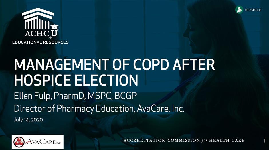 Management of Chronic Obstructive Pulmonary Disease (COPD) after ...